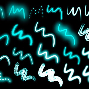 Procreate Neon Brushes, Procreate Glow Brushes, Procreate Light Pen ...