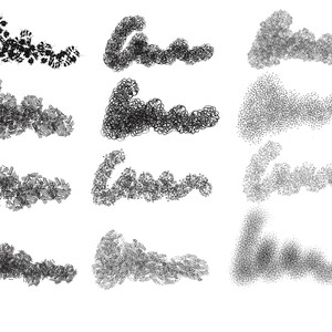 Procreate Shading Brushes: Stippling, Hatching, Scribble (50 Brushes ...