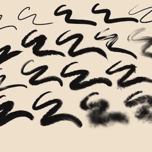 Procreate Sumi Brushes, Procreate Ink Wash Painting Brushset, October ...