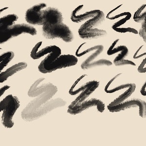Procreate Sumi Brushes, Procreate Ink Wash Painting Brushset, October ...