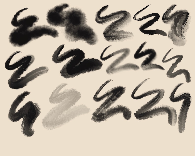 Procreate Sumi Brushes Procreate Ink Wash Painting Brushset - Etsy