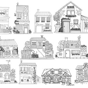 Manga Town Brushes for Procreate, Manga House Brushes, Procreate City ...