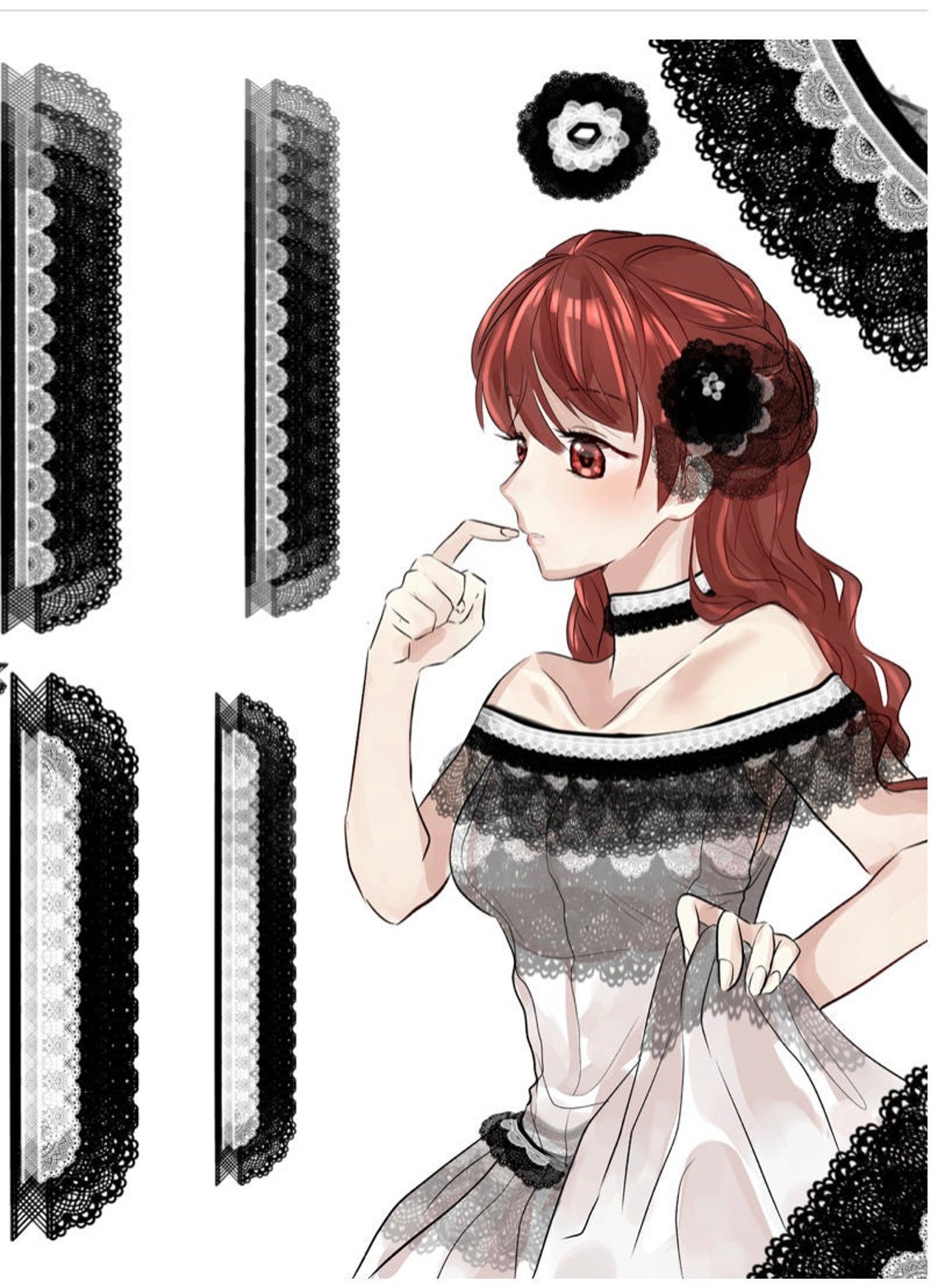 150 Procreate Lace Texture Brushes. Lace Brushes Set Lace - Etsy