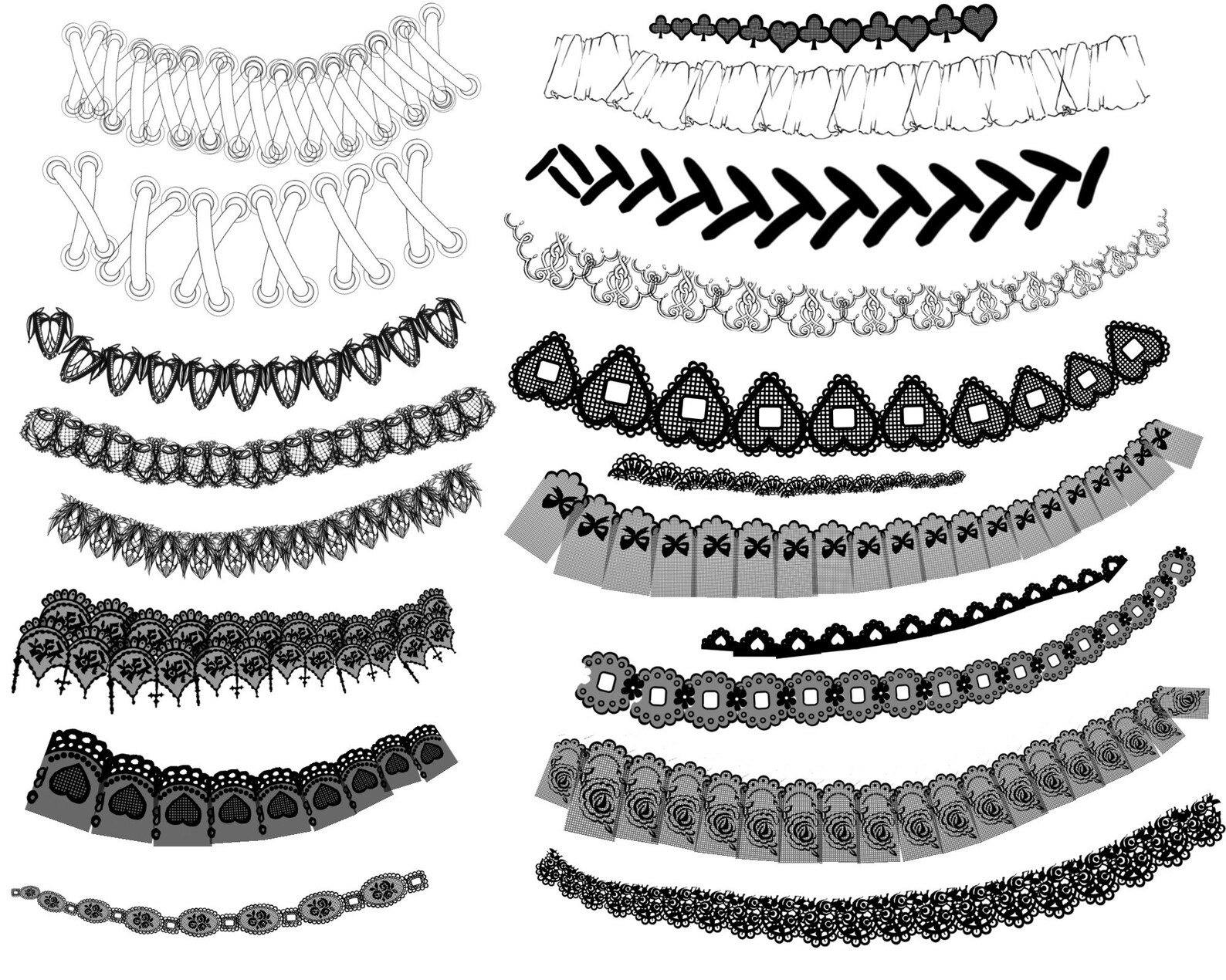150 Procreate Lace Texture Brushes. Lace Brushes Set, Lace Stamps for ...