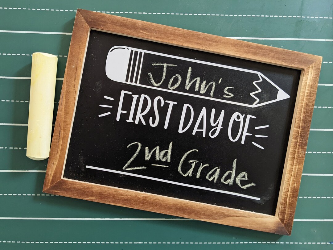 Back to School Chalkboard Sign | Back to School | REUSABLE Chalkboard ...