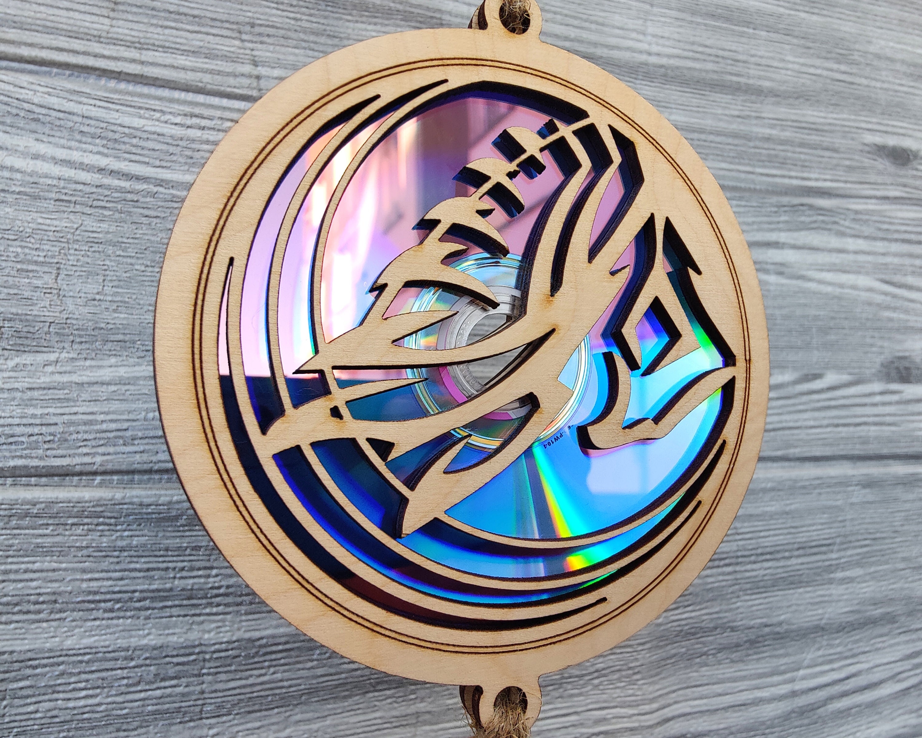 Suncatcher, Repurposing Dvds, Cds, Laser Cut File, Glowforge - Etsy