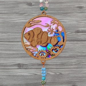 Fish SVG, Suncatcher, Repurposing Dvds, Cds, Laser Cut File, Glowforge ...
