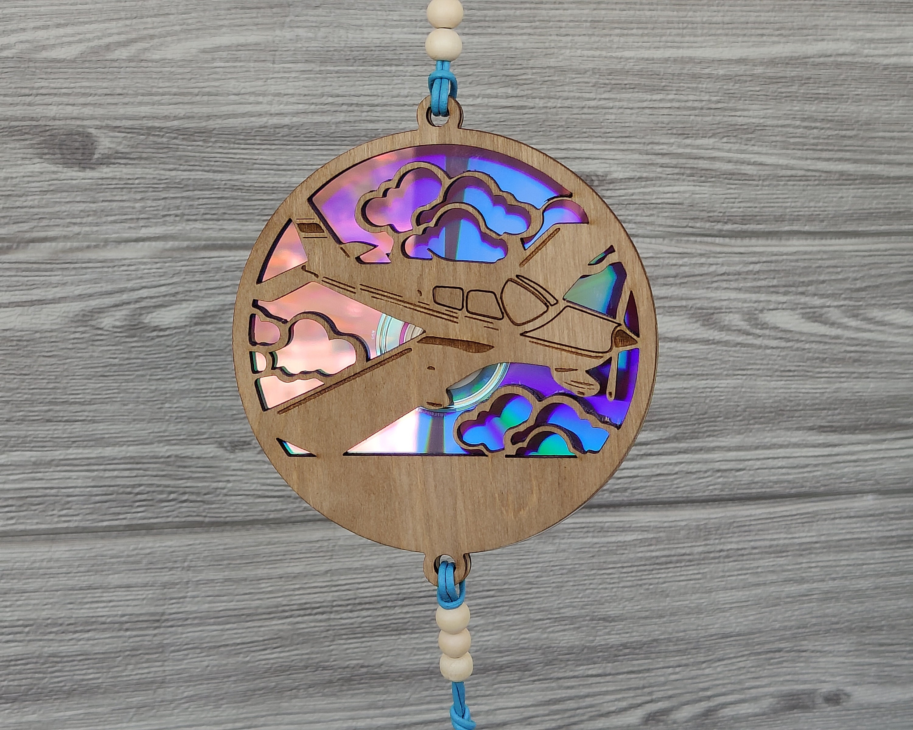 Airplane SVG, Layered Suncatcher, Repurposing Dvds, Laser Cut File - Etsy