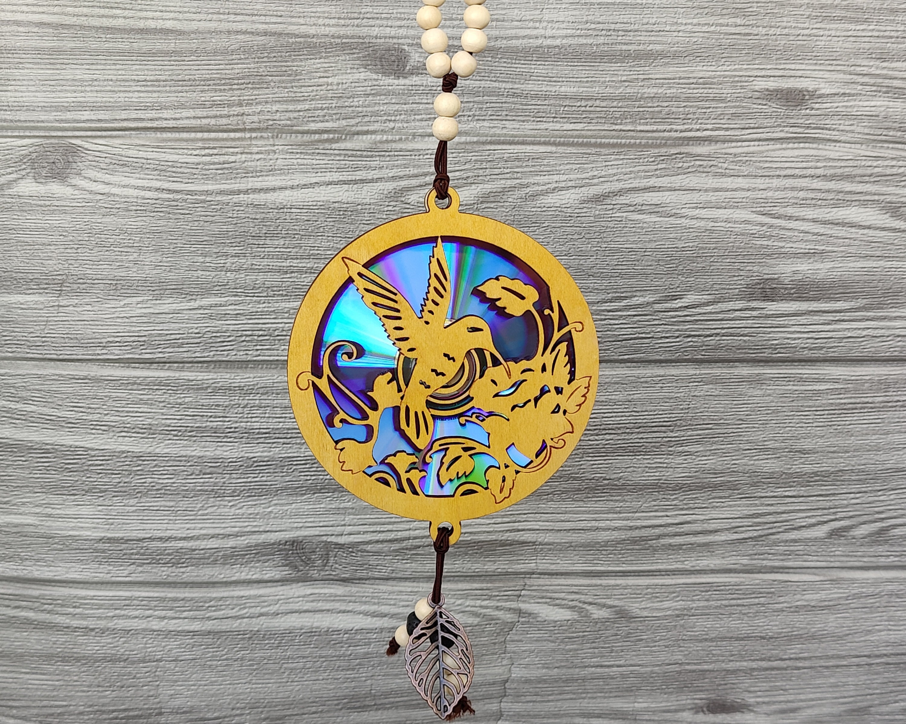 Hummingbird SVG Suncatcher Repurposing Dvd Laser Cut File - Etsy
