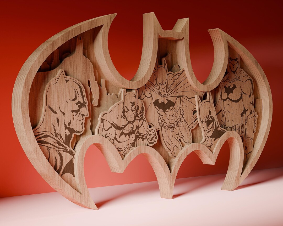 Bat SVG, Superhero Multi-layer Laser Cut Files Layer Art Piece for ...