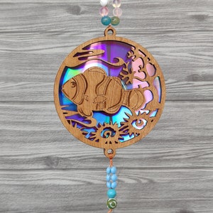 Fish SVG, Suncatcher, Repurposing Dvds, Cds, Laser Cut File, Glowforge ...