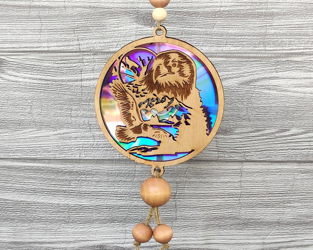 Adler SVG, Suncatcher, Wiederverwendung von DVDs, Laser Cut Datei - Etsy.de