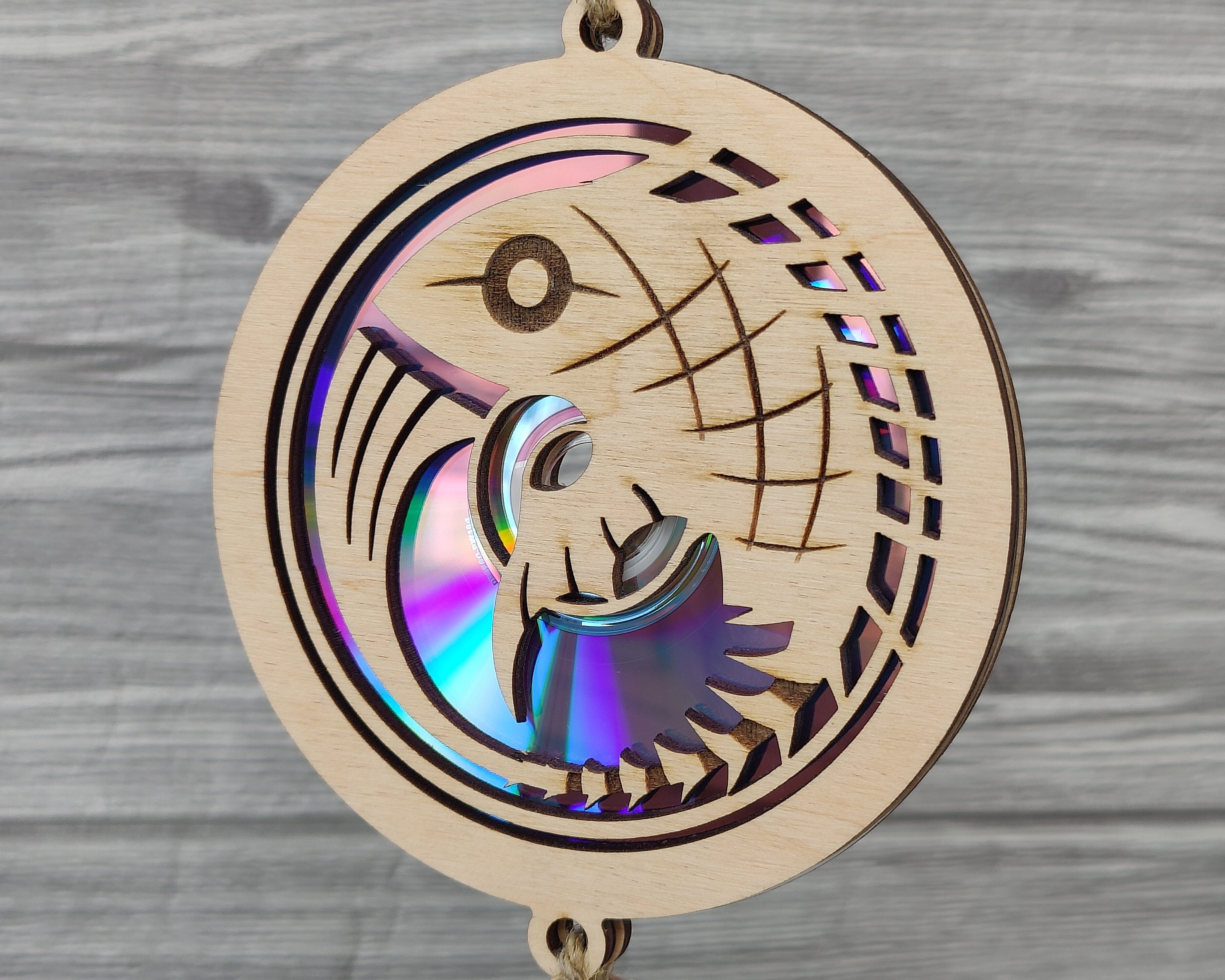 Fish SVG Suncatcher Repurposing Dvds Cds Laser Cut File - Etsy