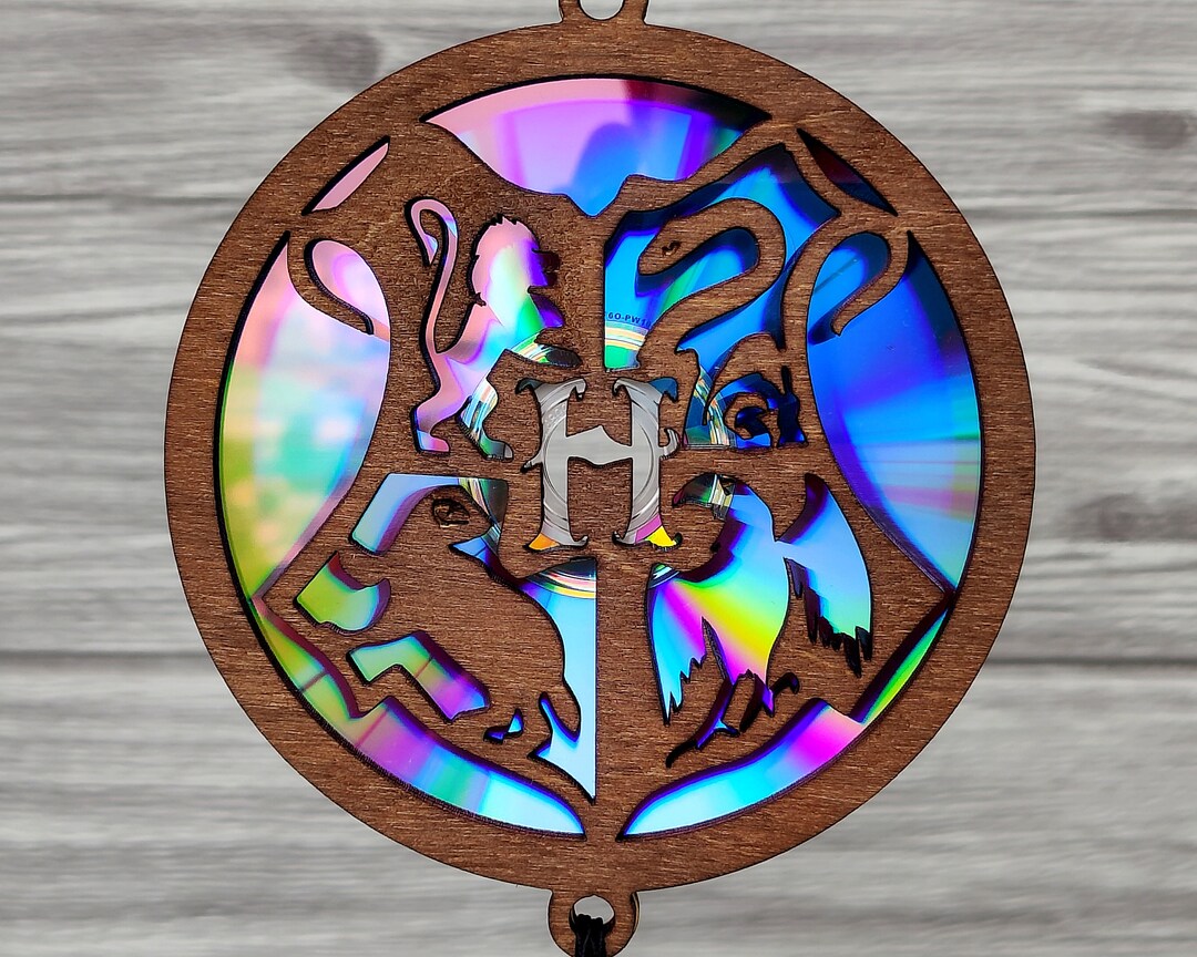 Suncatcher, Repurposing Dvds, Cds, Laser Cut File, Glowforge - Etsy Canada