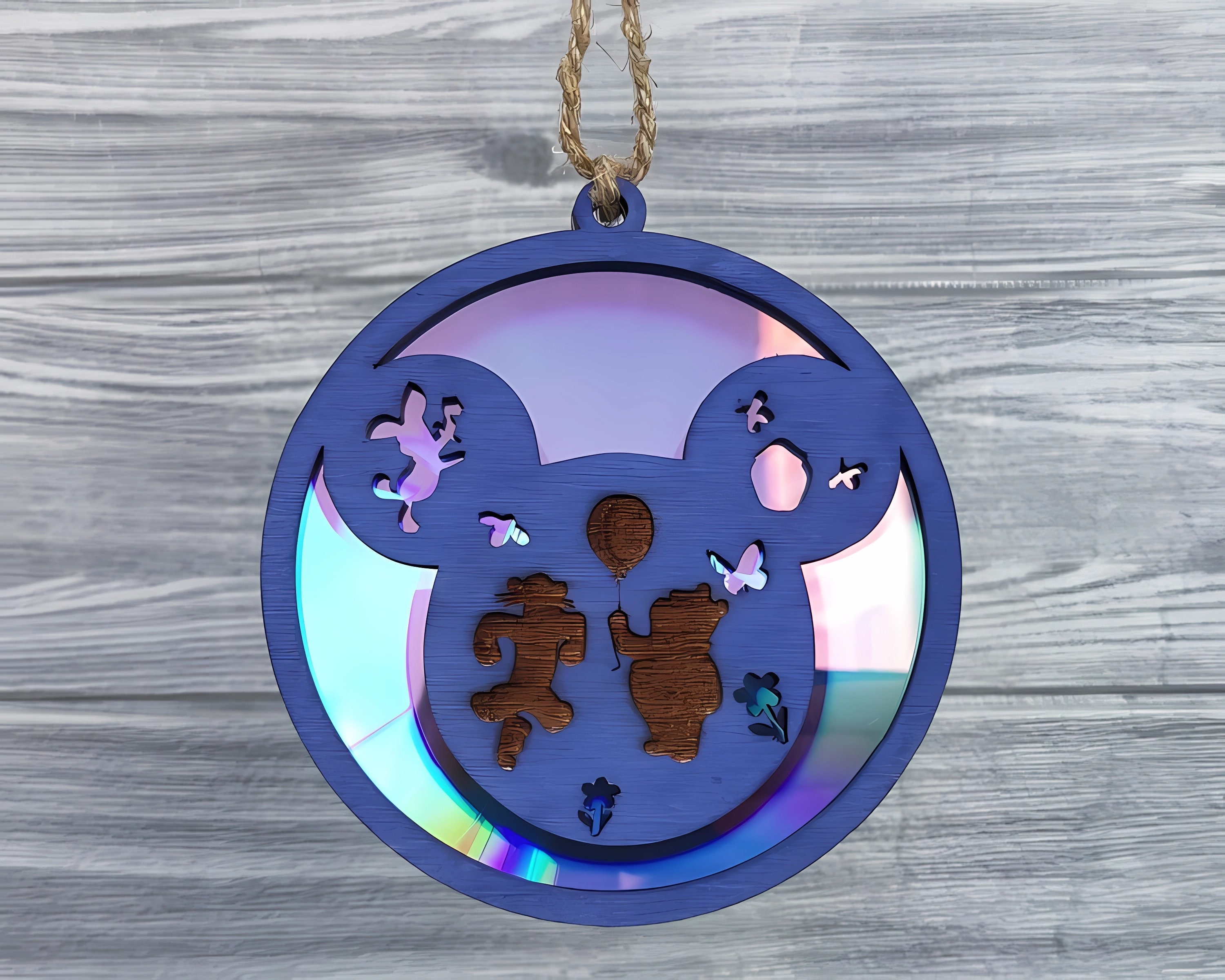 Mouse SVG Vinnie Bear SVG Laser Cut Files Glowforge - Etsy