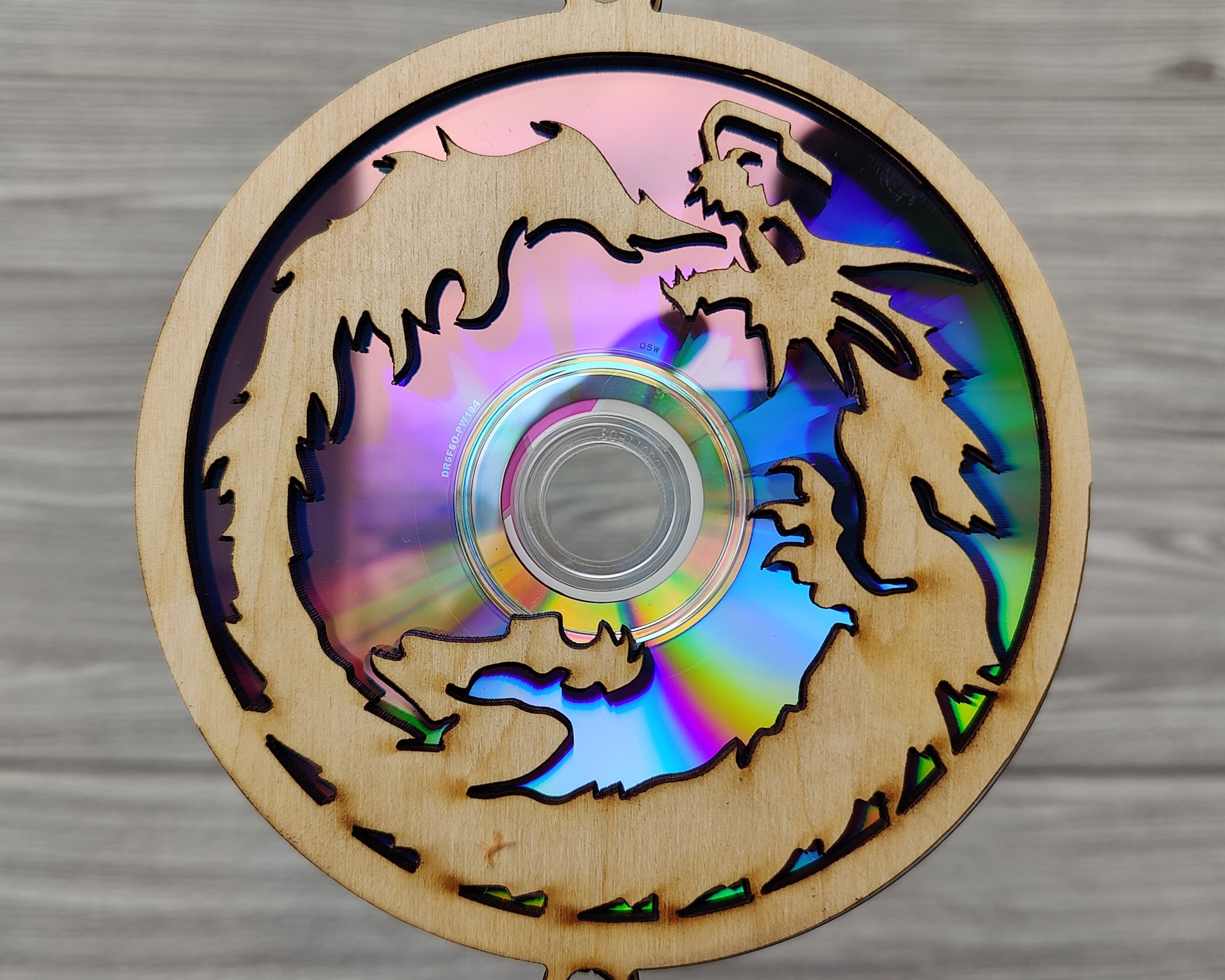 Suncatcher Dragon SVG Repurposing Dvds Cds Laser Cut File - Etsy