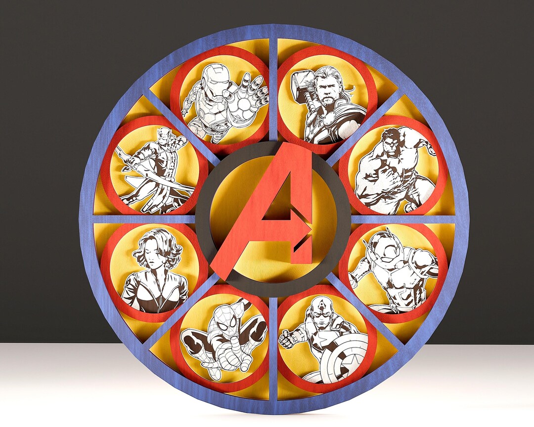 Superhero SVG, 3D Multilayer, Laser Cut File Svg, Decor Svg - Layer Art ...