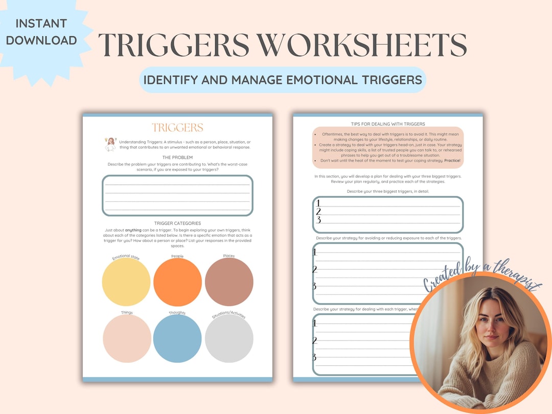 Emotional Triggers Worksheets, Discover and Understand Your Feelings ...