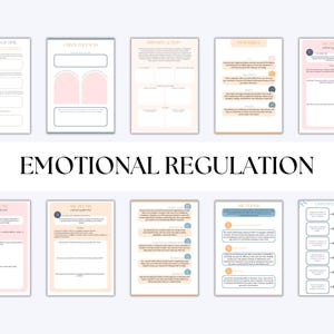 Emotional Regulation Journal - 17-page Printable Self-care Workbook and ...