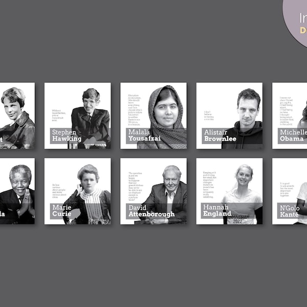 Famous People Poster Quotes - Etsy