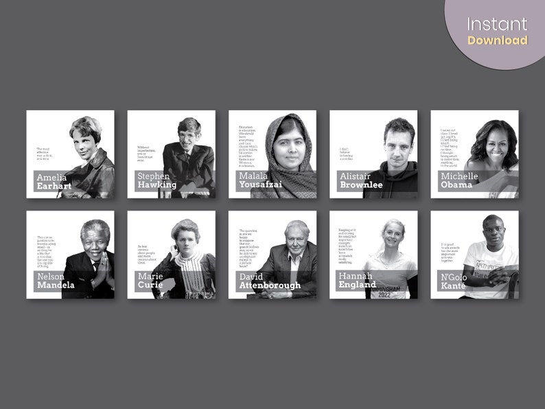 10 Famous People | Equality Prints | Classroom Decoration | Inclusion ...