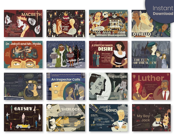 Influential Inspiring Authors Book Quote Wall Collage Bundle Set of 10 ...