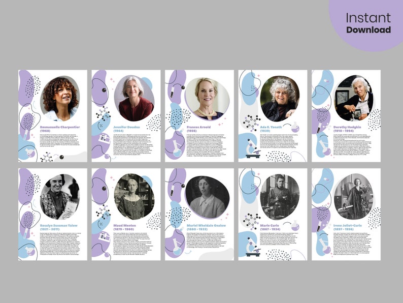 Women in Science Posters: Chemistry Prints, Feminist Decor (digital ...