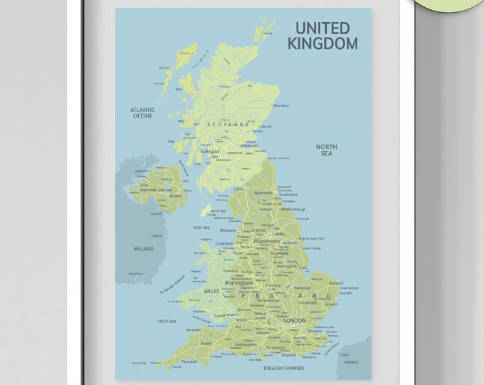 Map UK United Kingdom and Northern Ireland Geography Learning ...