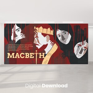 Macbeth | English Literature Printable Poster |school Wall Art ...