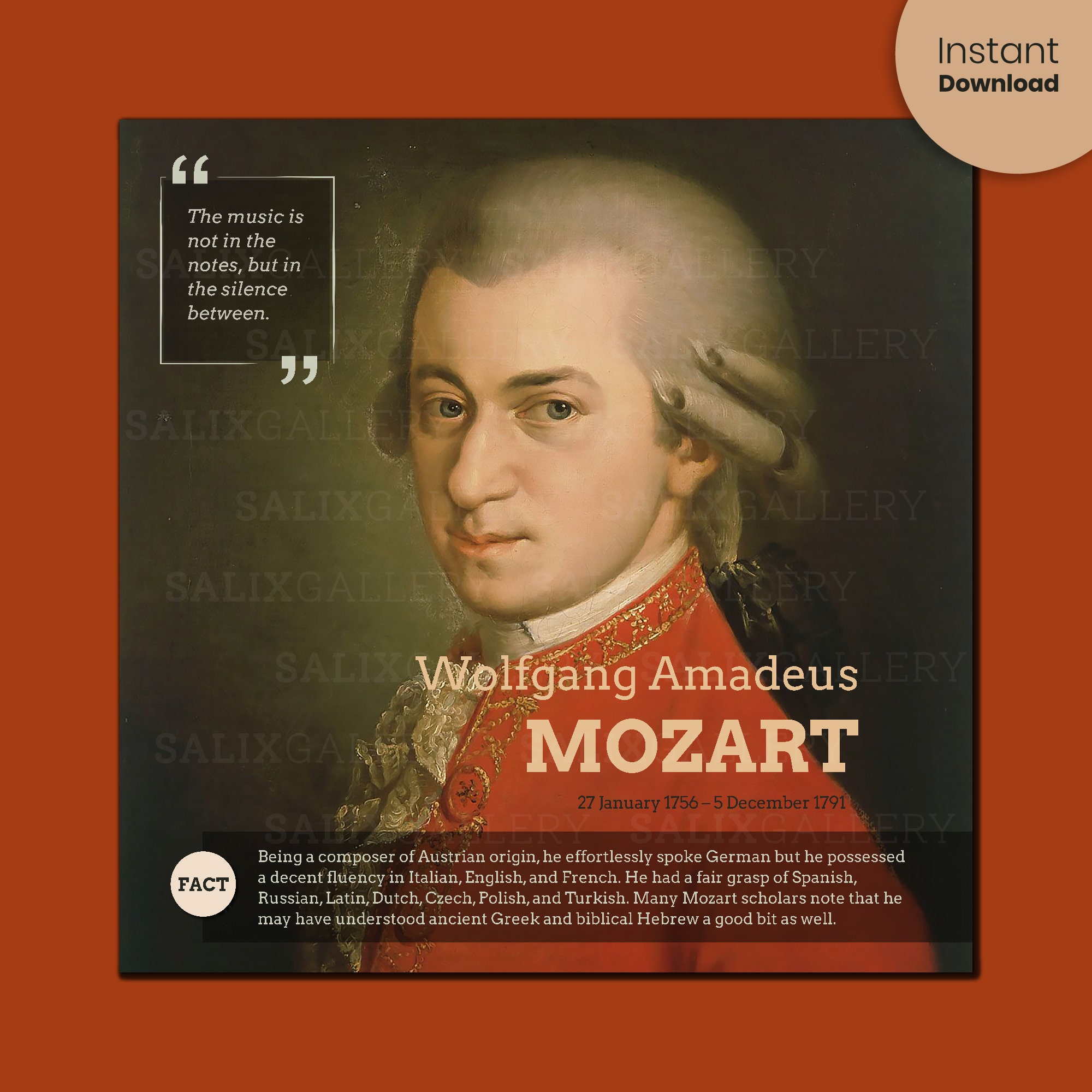 Music Room Posters Music Room Decorations Composers Music Art Print ...