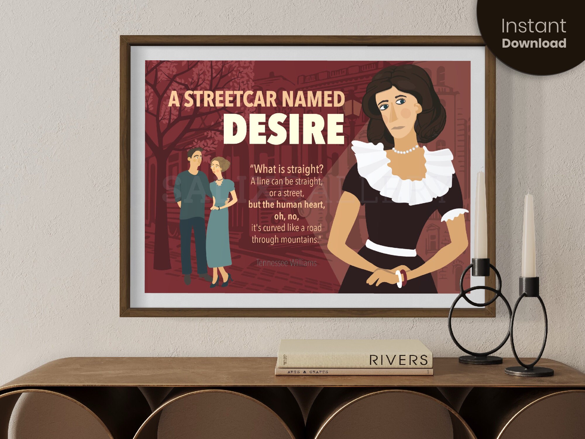 A Streetcar Named Desire Printable Poster | English Classroom Wall Art ...