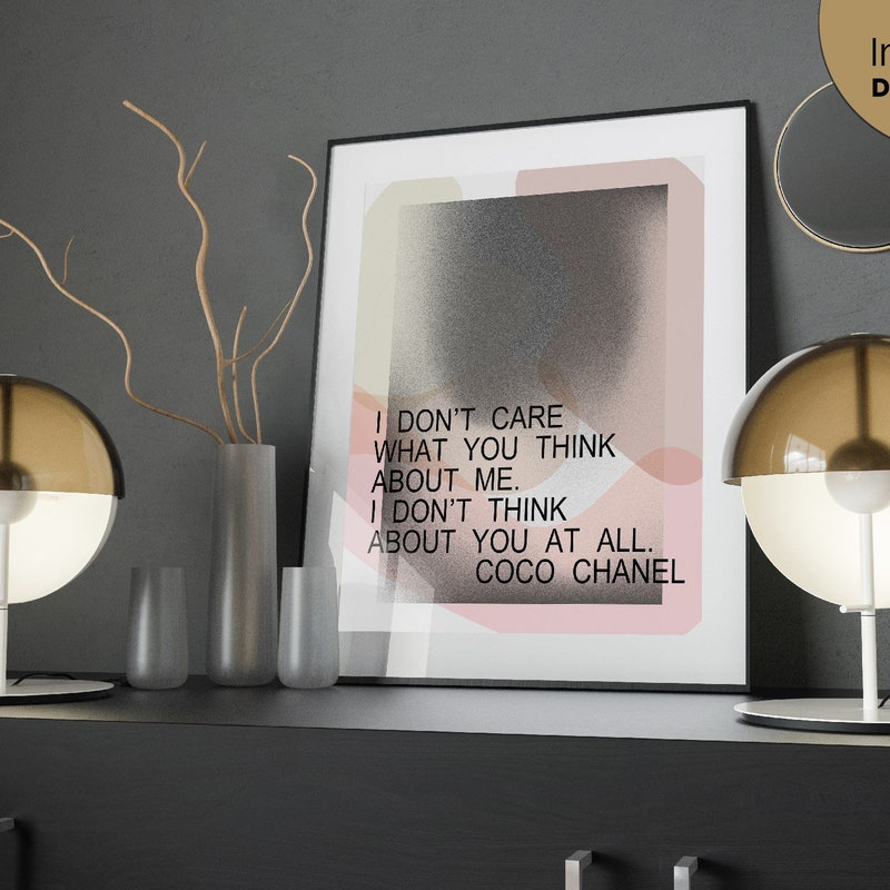 Coco Chanel Poster - Etsy