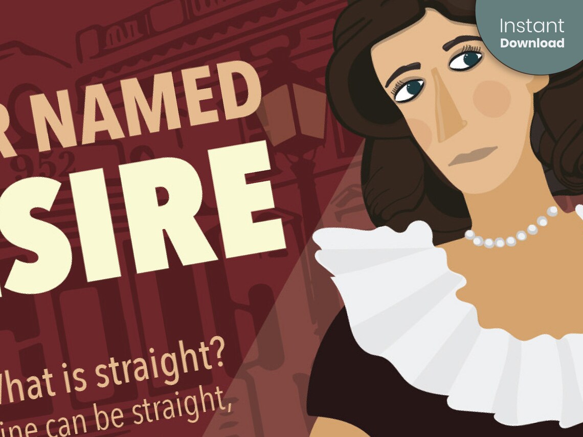 A Streetcar Named Desire Printable Poster | English Classroom Wall Art ...