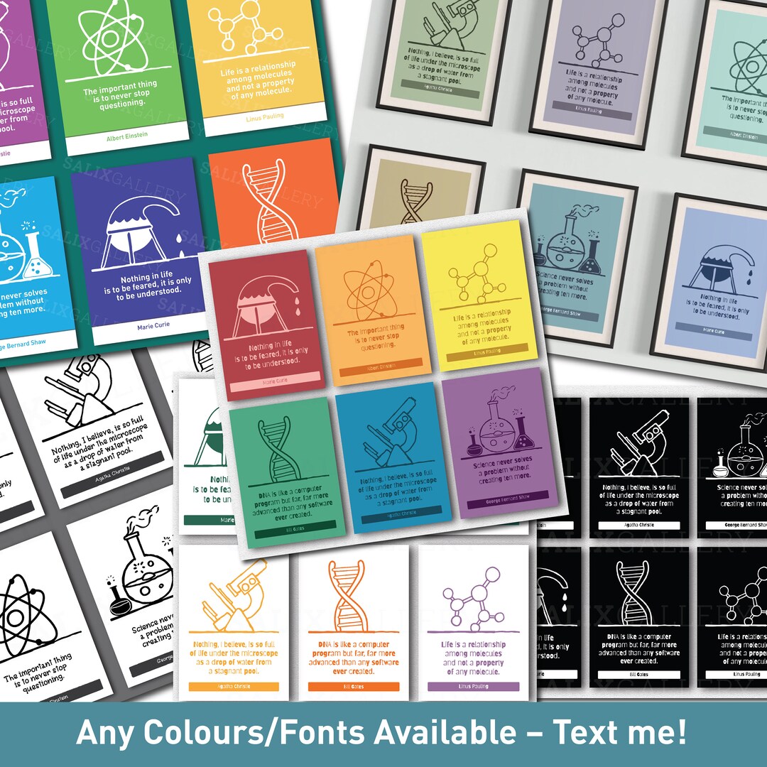 Science Quote Posters: Classroom Decor Prints (digital Download) - Etsy UK
