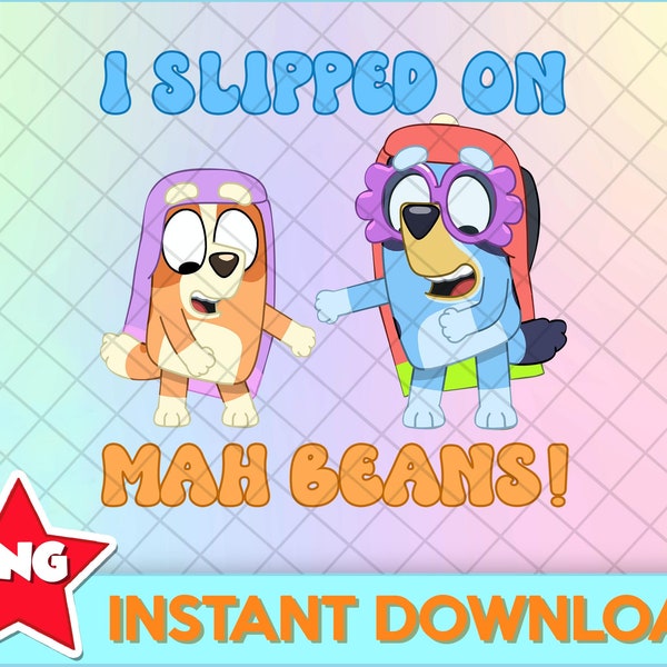 Bluey Beans Png - Etsy Norway