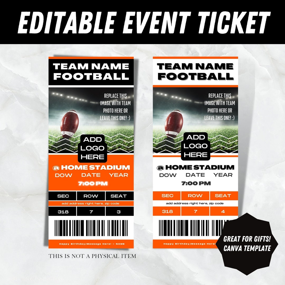 Printable/editable Cincinnati Orange + Bengals Color + Football Game ...