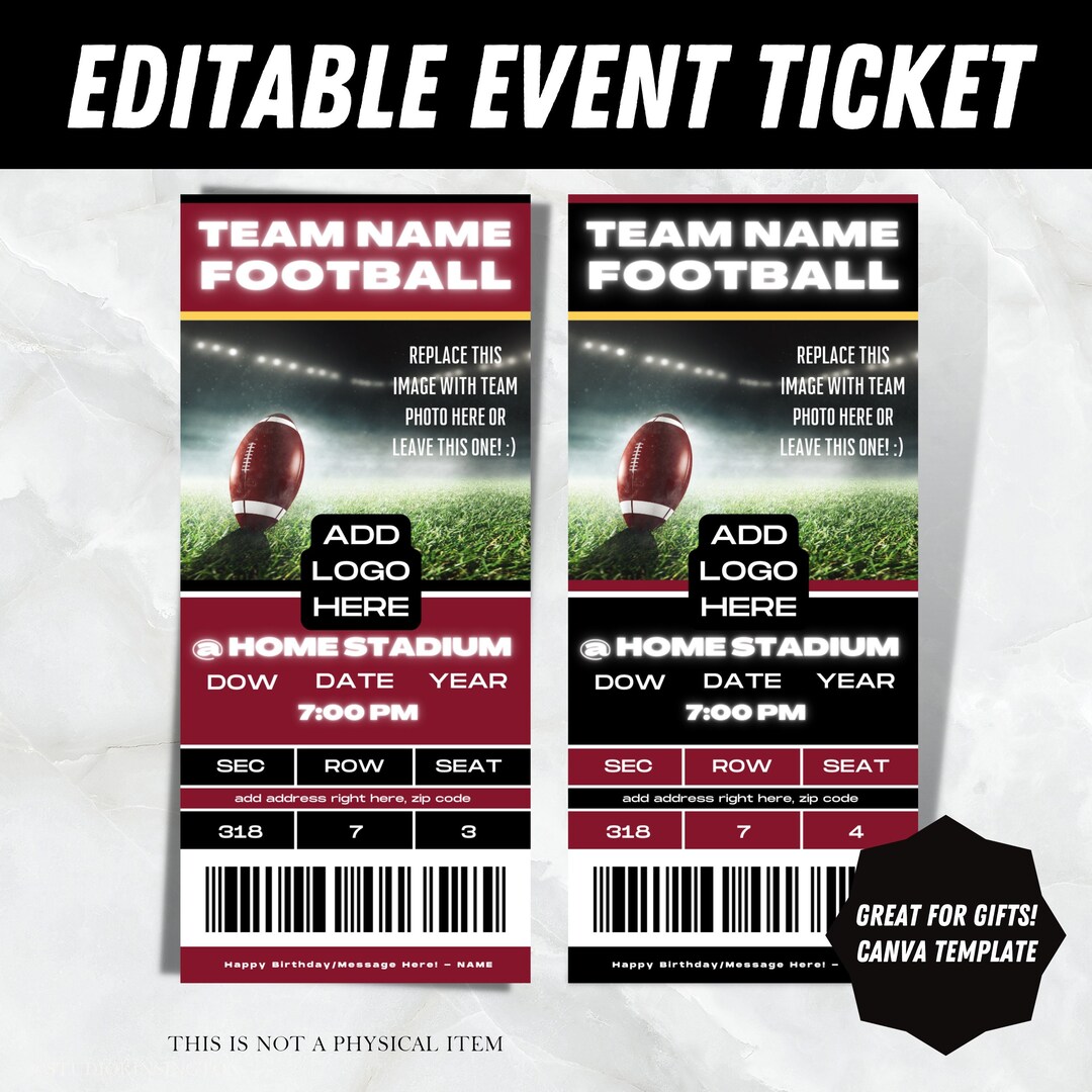 Printable/editable Arizona Maroon + Cardinals Color + Yellow Football ...