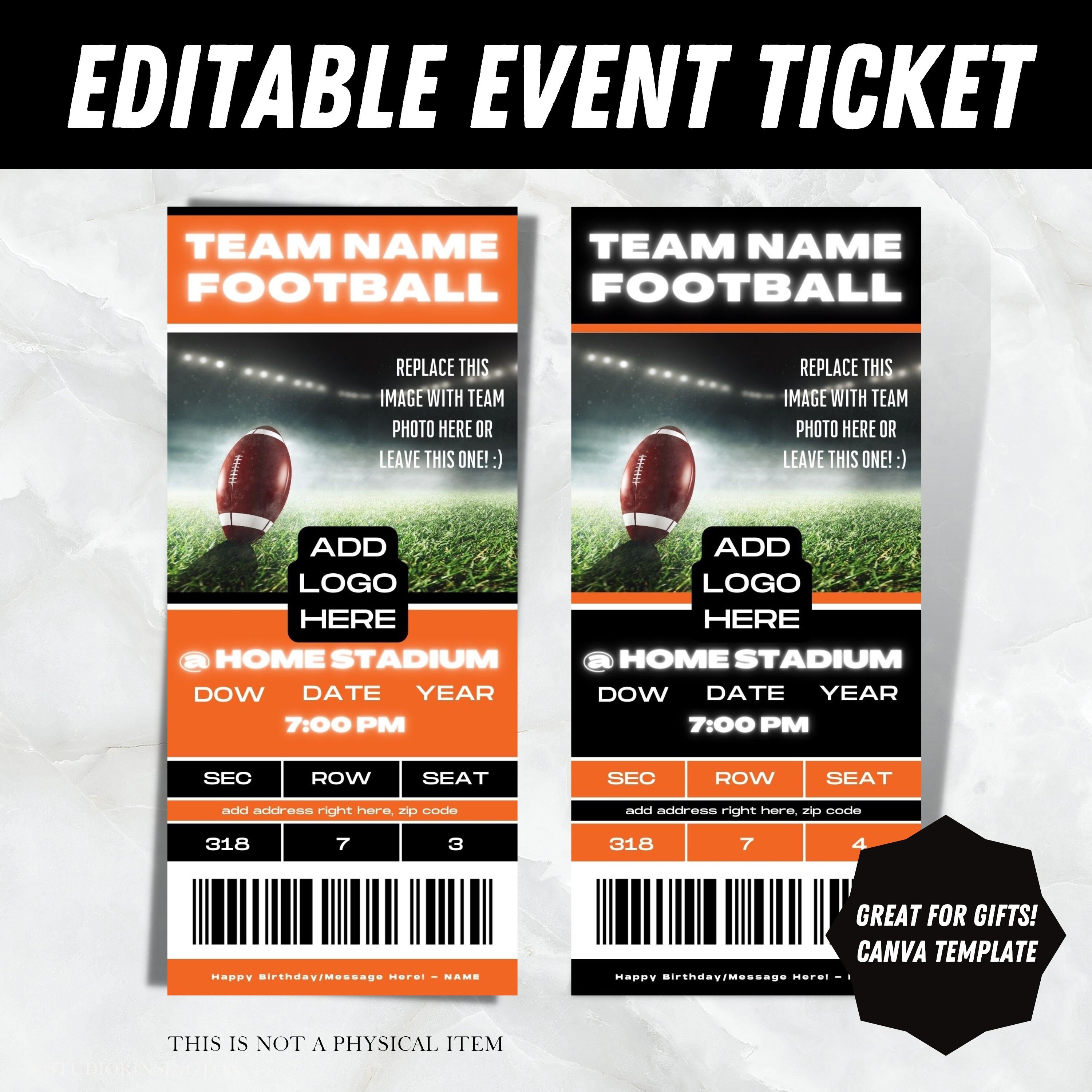 Printable/editable Oklahoma State Colors Cowboys Football Game/event ...