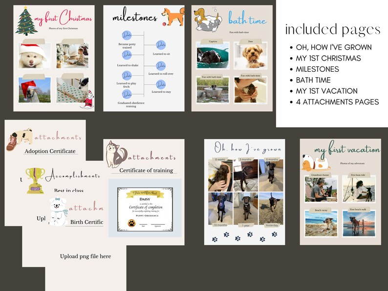 Puppy Photo Album Puppy Baby Book Puppy Mom Dog Mom Puppy Parent Puppy ...