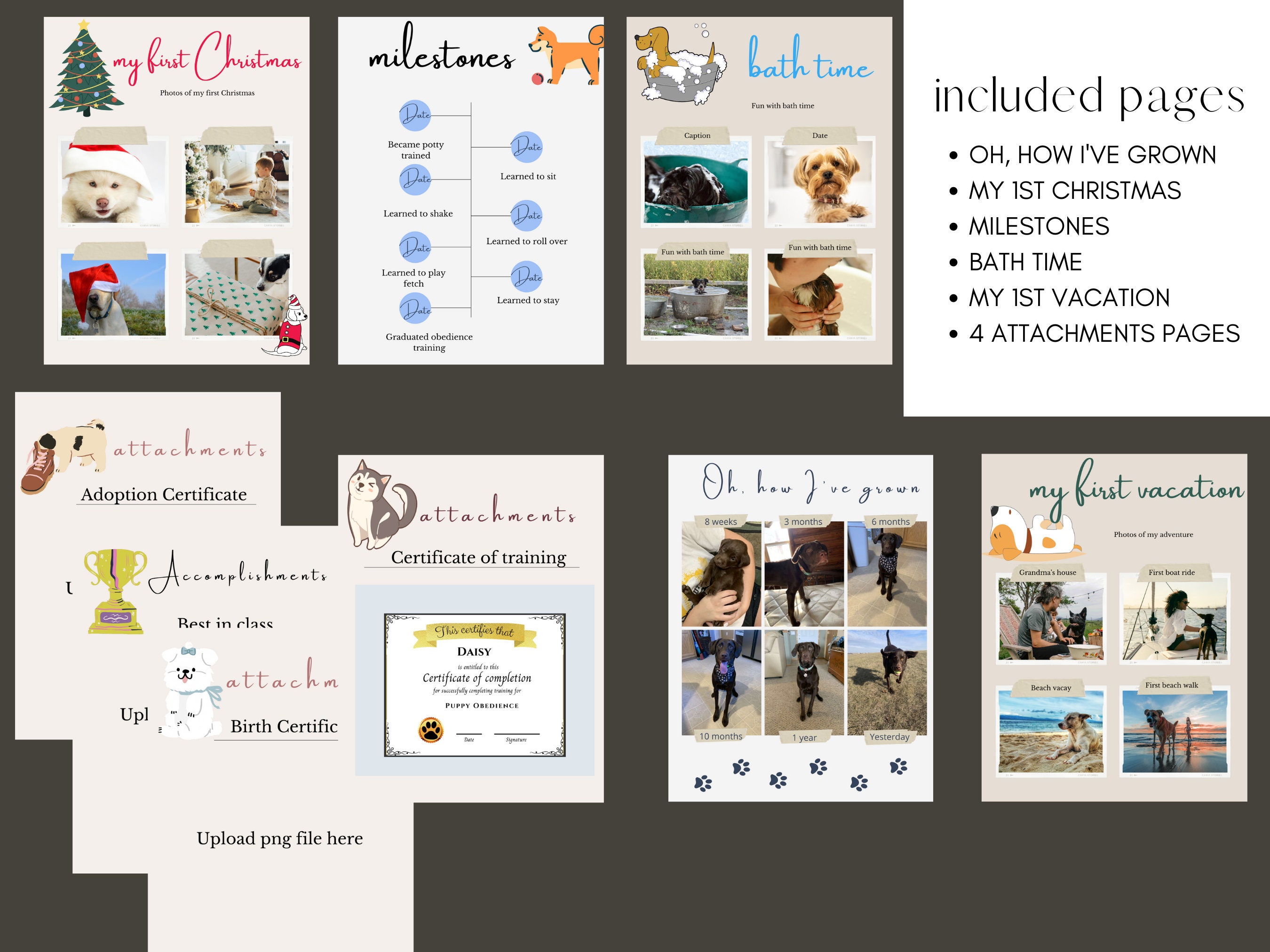 Puppy Photo Album Puppy Baby Book Puppy Mom Dog Mom Puppy Parent Puppy ...