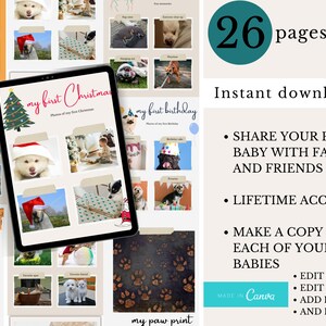 Puppy Photo Album Puppy Baby Book Puppy Mom Dog Mom Puppy Parent Puppy ...