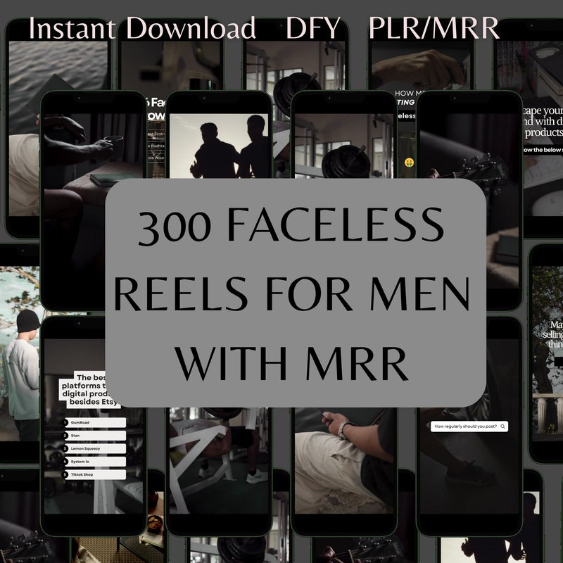 Faceless Reel Men - Etsy
