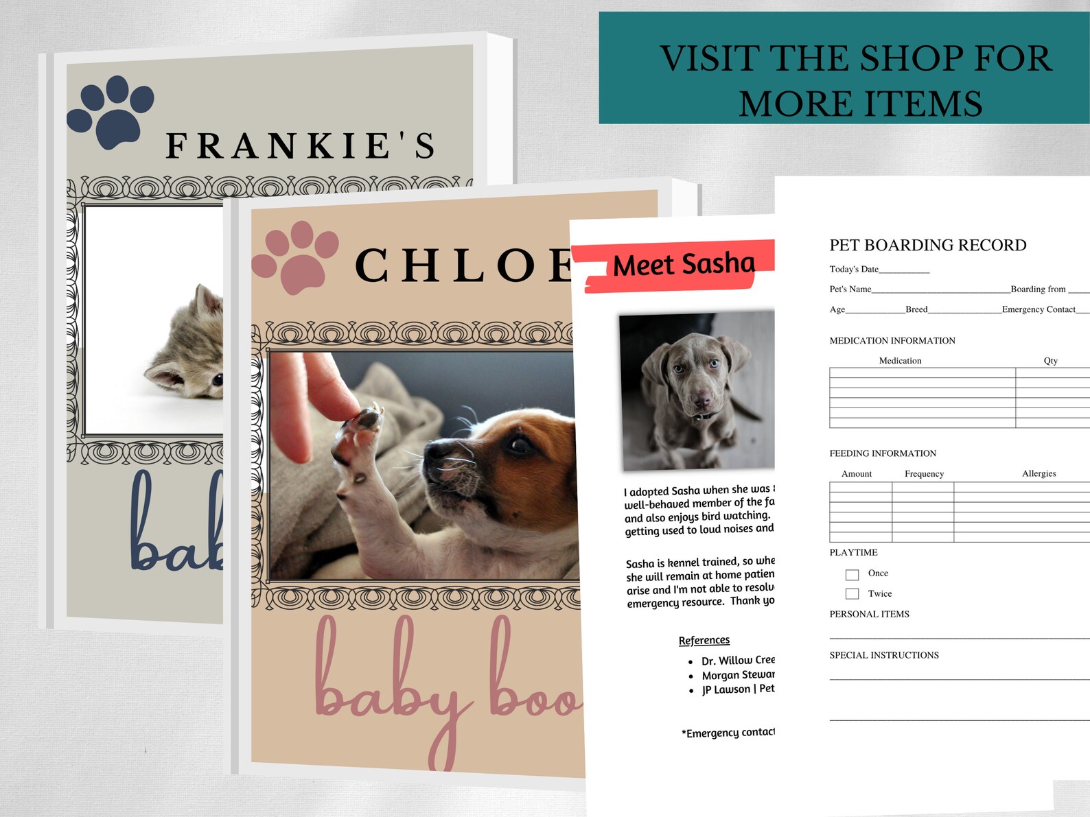 Puppy Photo Album Puppy Baby Book Puppy Mom Dog Mom Puppy Parent Puppy ...