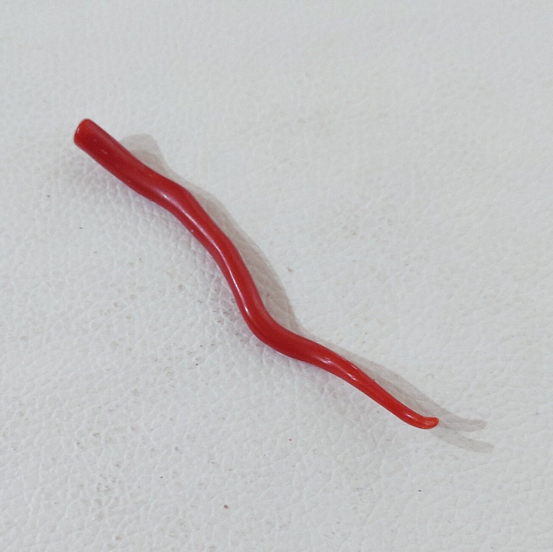 100% Natural Italian Red Coral Stick, Red Coral Horn Stick Gemstone ...