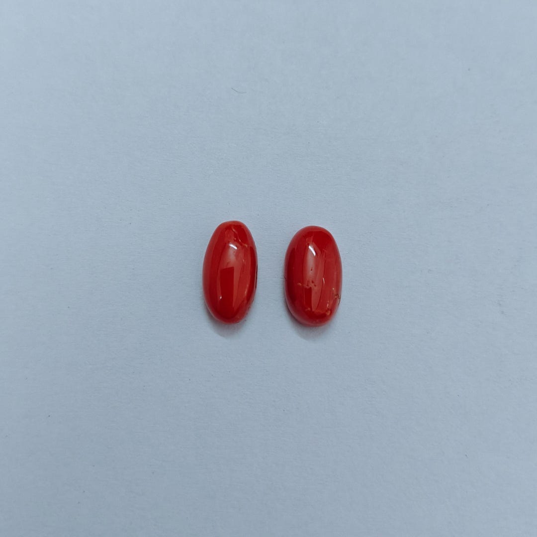 Italian Red Coral Cabochon, Loose Gemstone, Jewelry Making - Etsy