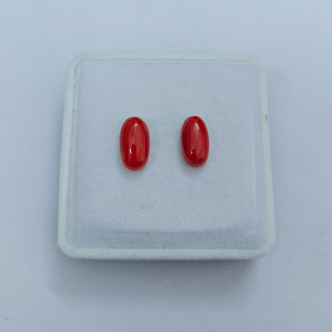 Italian Red Coral Cabochon, Loose Gemstone, Jewelry Making - Etsy