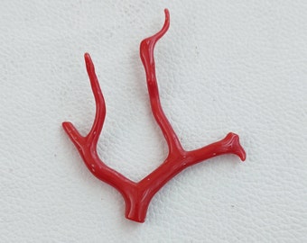 Mediterranean Italian Red Coral Branch, Red Coral Branch Loose Gemstone ...