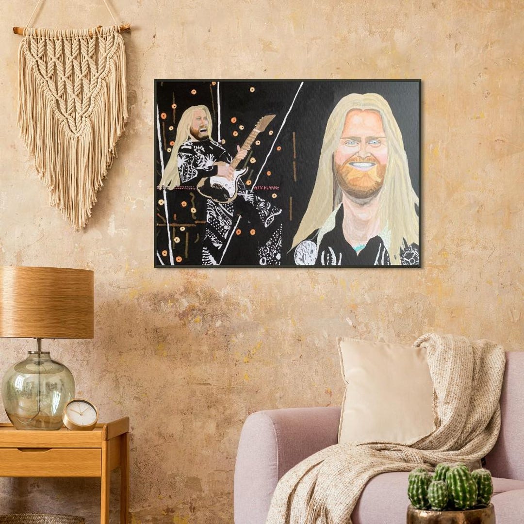 Sam Ryder Painting Original Art Eurovision Star Unique Gift Premium ...