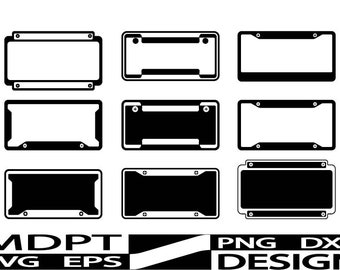 Car Plate Dxf - Etsy
