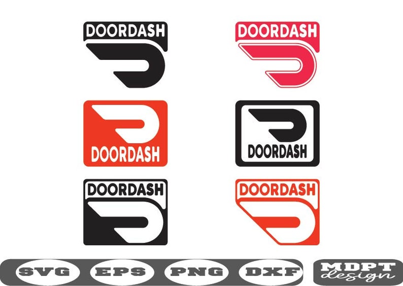 Doordash Svg Eps Png Dxf Vector Cri Cut Clip Art - Etsy